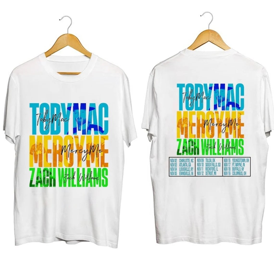 TobyMac, MercyMe and Zach Williams 2023 Tour Shirt, MercyMe, TobyMac ...