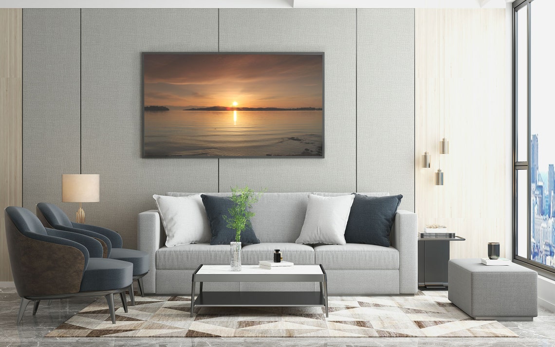 Printable Sunset Poster, Sunset and Sea, Downloadable Poster - Etsy
