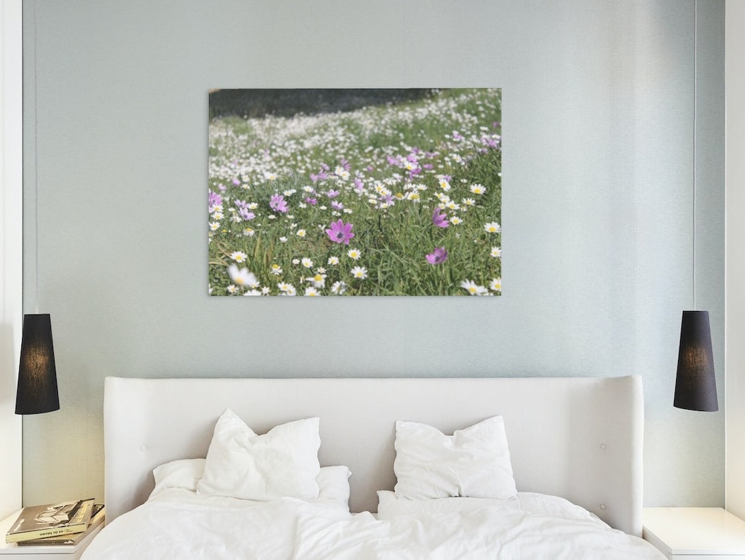 Flowers Field Photo Print Landscape Blooming Photo Poster - Etsy