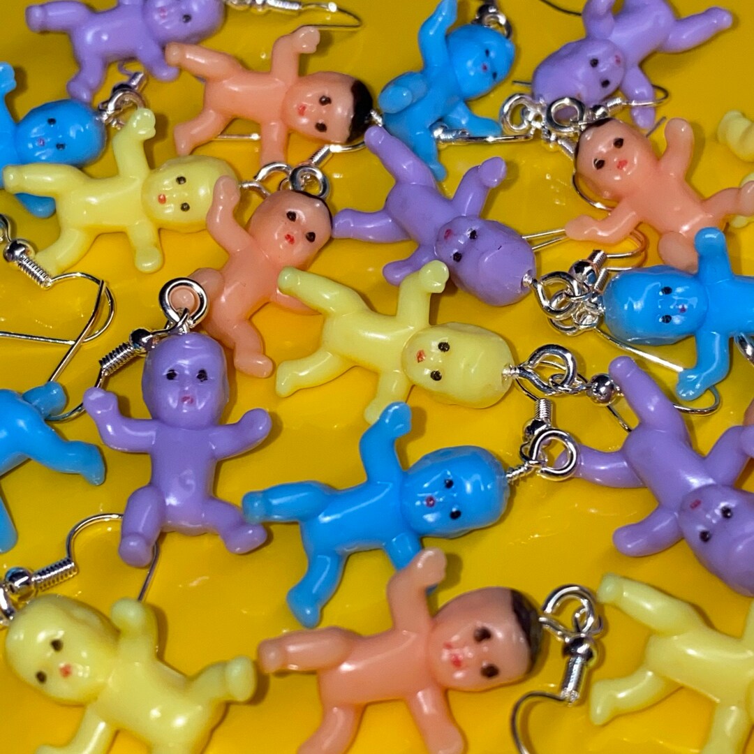 Mini Toy Baby Kidcore Earrings - Etsy UK
