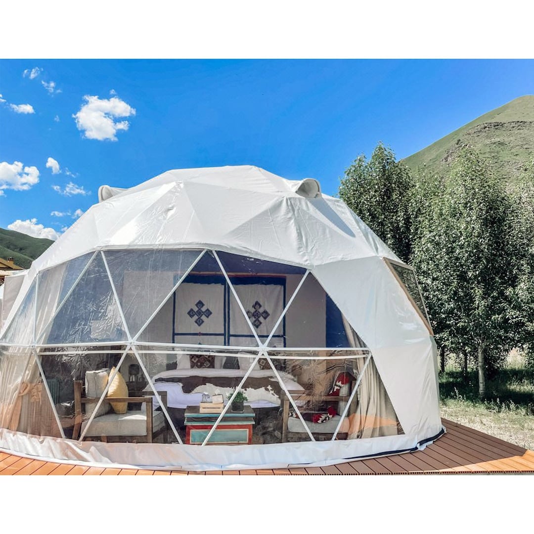 20ft Geodesic Dome Tent, 6 Metre Diameter Geodesic Home, Glamping Dome ...