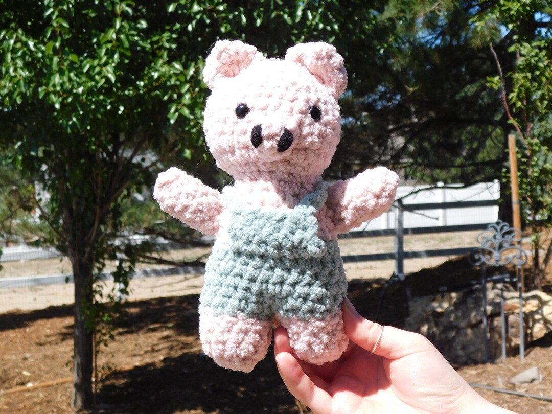 Custom Crochet Pig in Overalls Plush Pig Lovers Gift Animal - Etsy