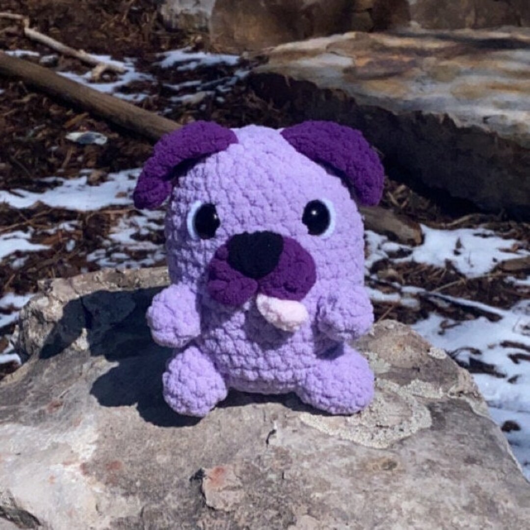 Custom Crochet Chonky Pup Plush, Round Dog Gift, Dog Lover Gift, Animal ...