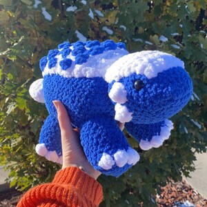 Custom Crochet Ankylosaurus Plush, Bumpy Dino Plush, Dinosaur Lover ...
