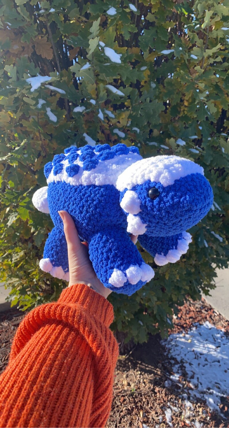 Custom Crochet Ankylosaurus Plush Bumpy Dino Plush Dinosaur - Etsy