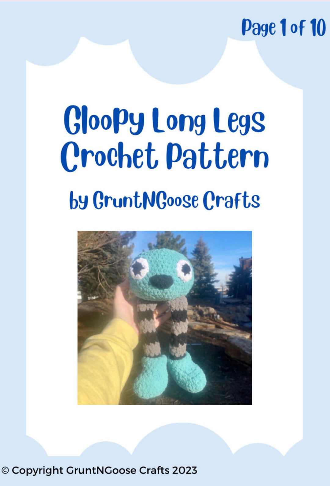 Alien Crochet Pattern, Monster Crochet Pattern, Long Legs Alien Crochet ...