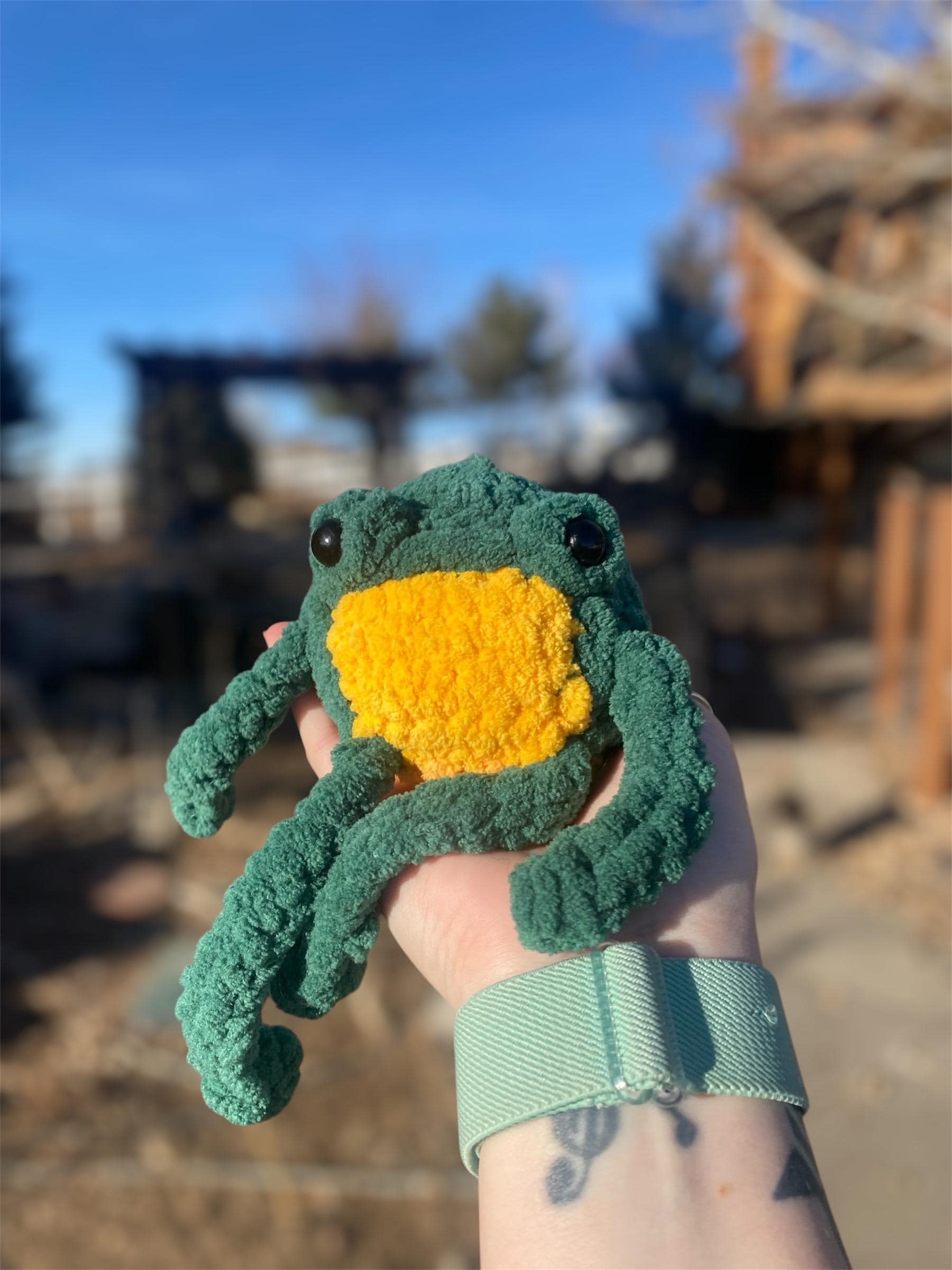 Crochet Frog Plushie, Frog Lover Gift, Handmade Frog Stuffie, Funny ...