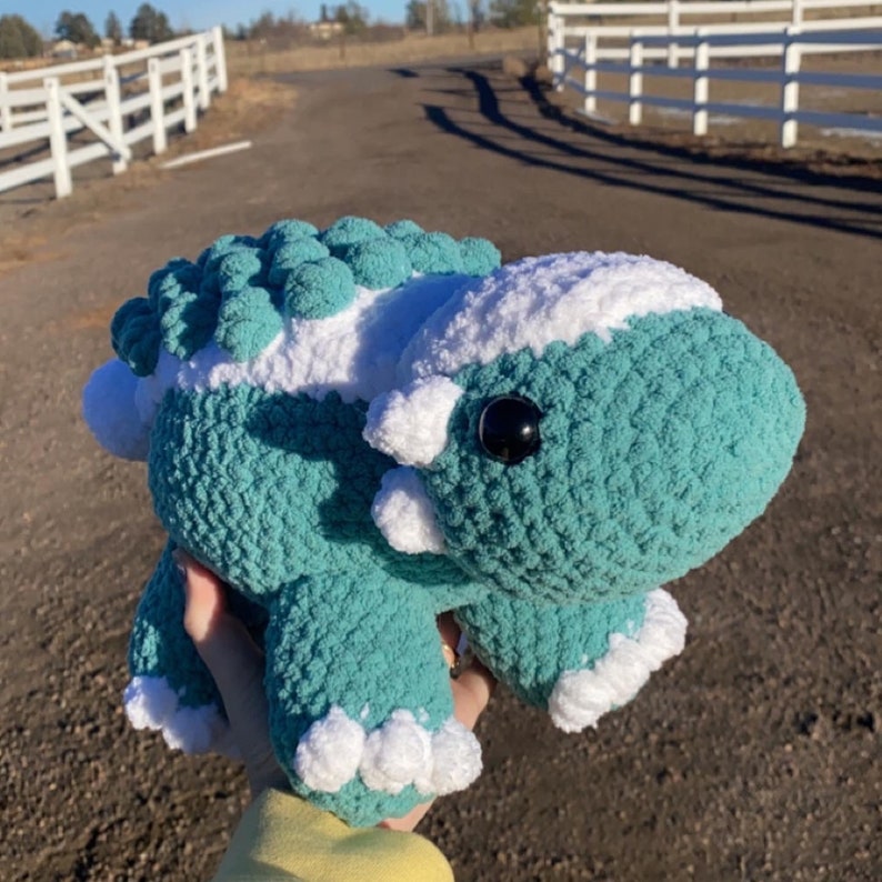 Custom Crochet Ankylosaurus Plush Bumpy Dino Plush Dinosaur - Etsy