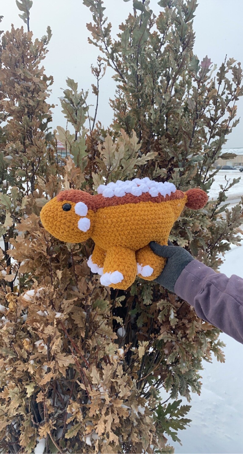 Custom Crochet Ankylosaurus Plush Bumpy Dino Plush Dinosaur - Etsy