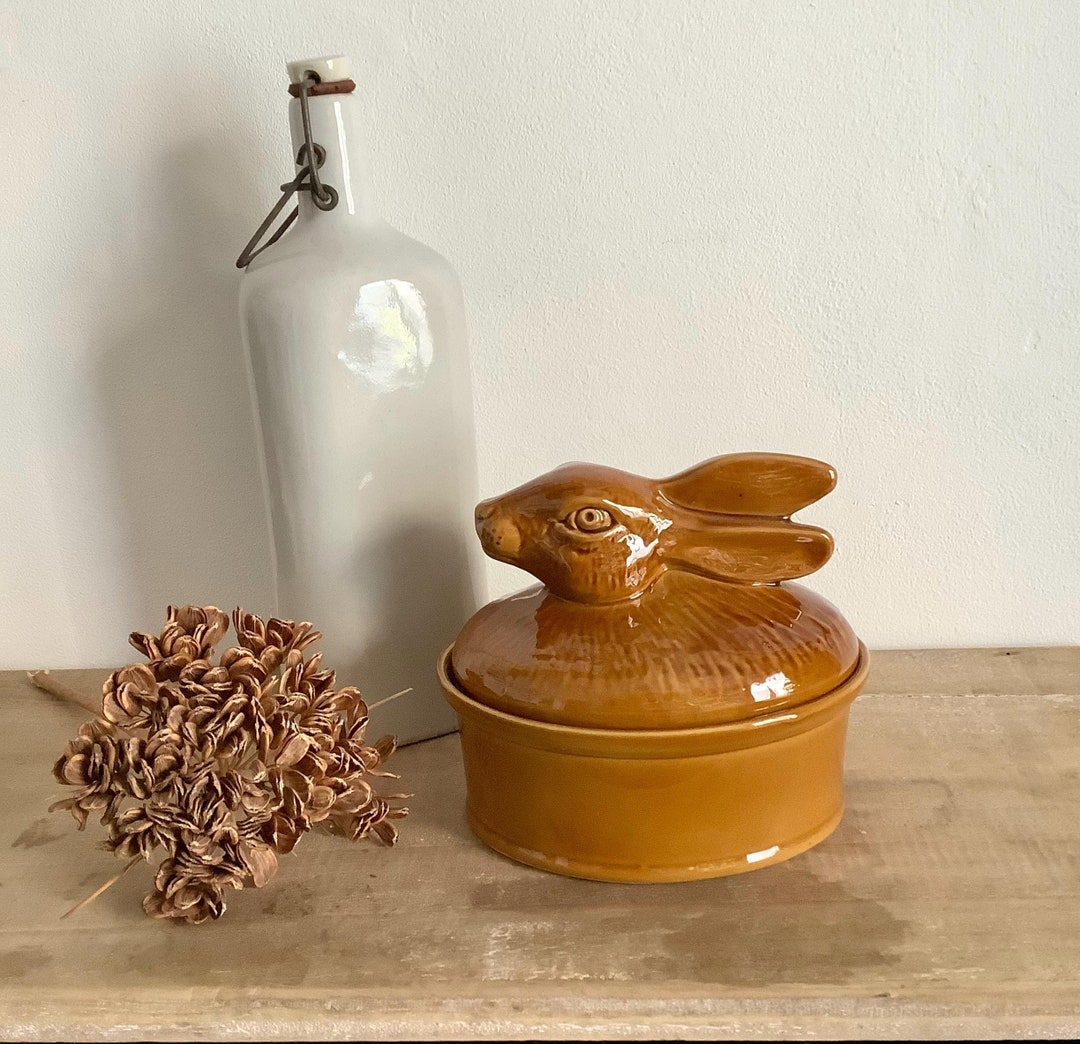 Ceramic Rabbit Terrine Made in Italy - Etsy
