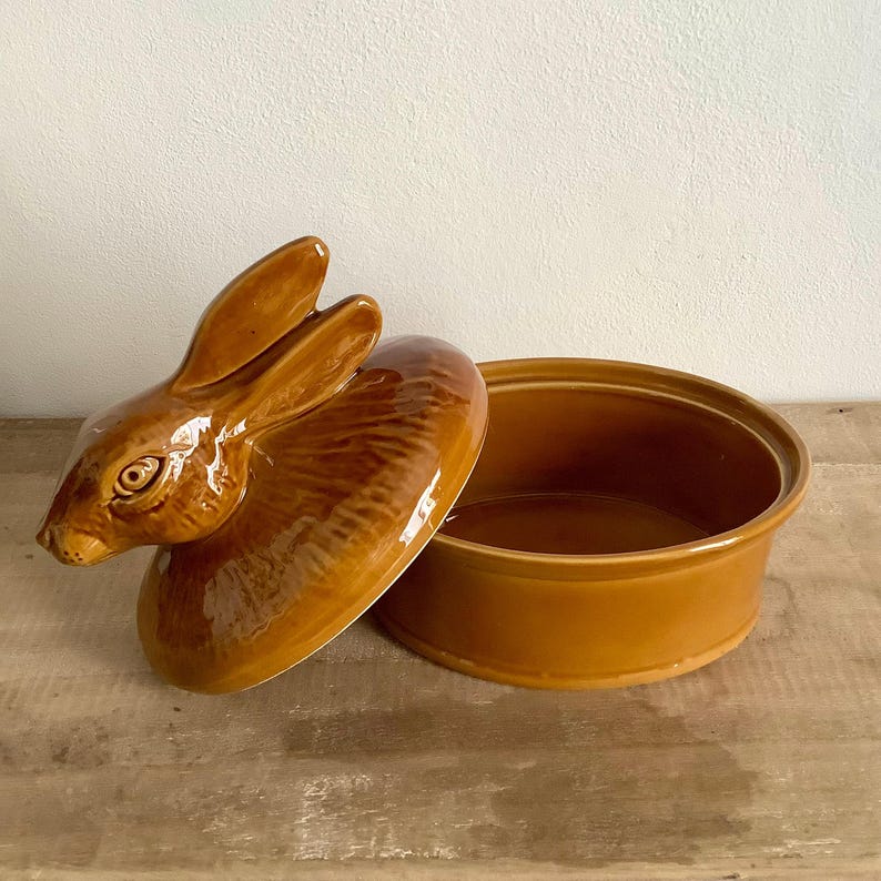 Ceramic Rabbit Terrine Made in Italy - Etsy