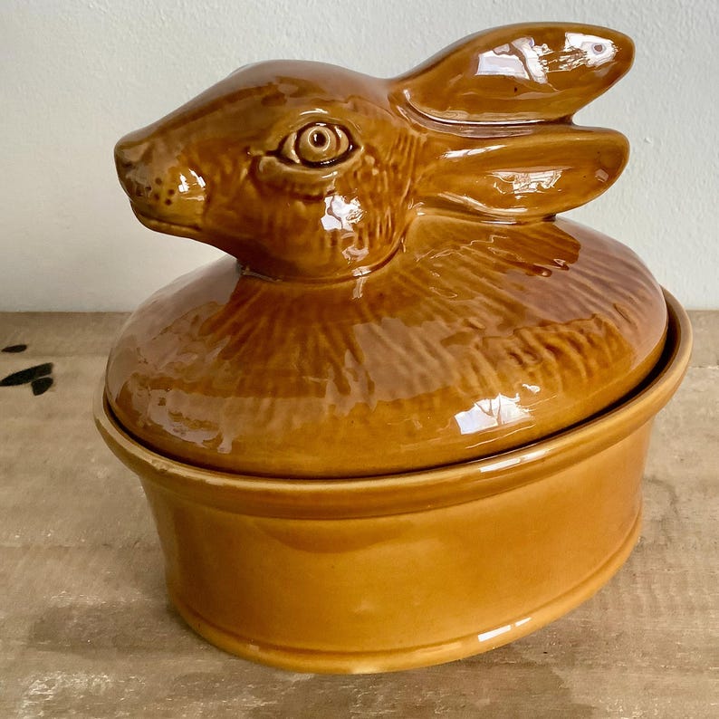 Ceramic Rabbit Terrine Made in Italy - Etsy