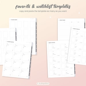 Digital Movie and Series Journal Watching Hypelinked Journal Goodnotes ...