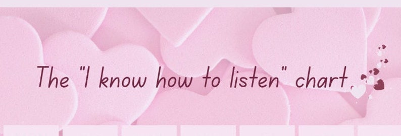 Printable Girly Chart for Little Girls Who Want to Learn How to Listen ...