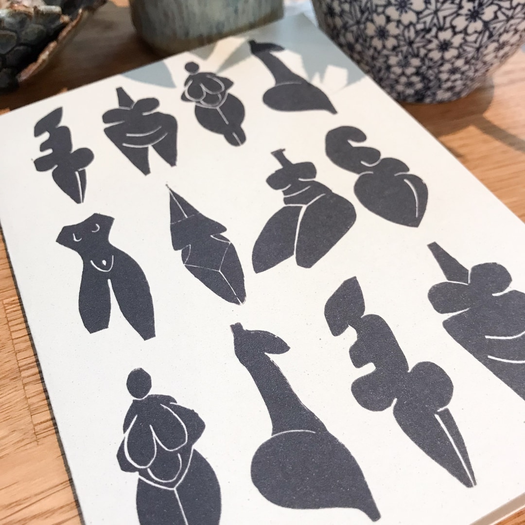 Dancing Prehistoric Goddesses, Body Postivity Art | Recycled Eco ...