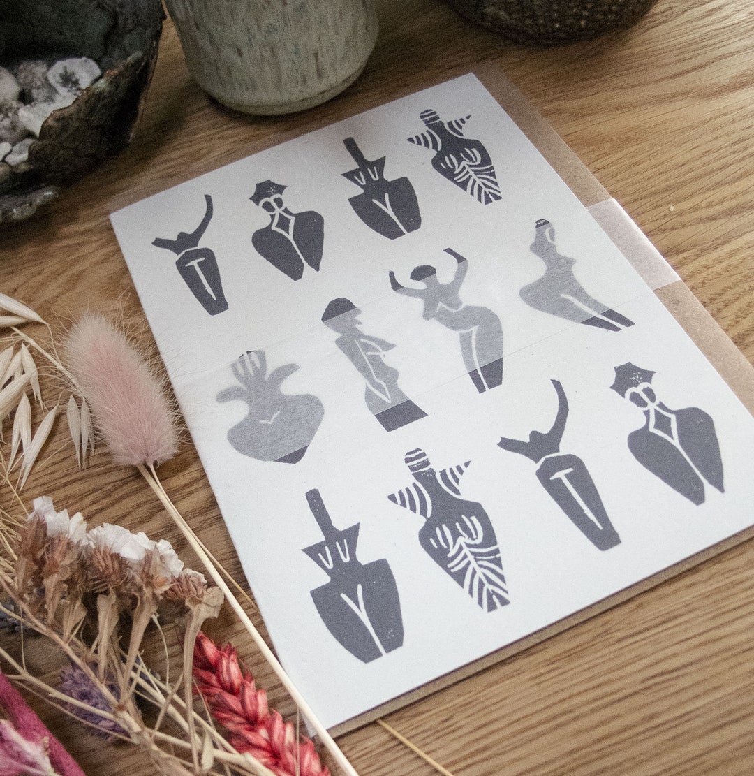 Dancing Goddess Art Print | Prehistoric Goddess | Earth Friendly Eco ...