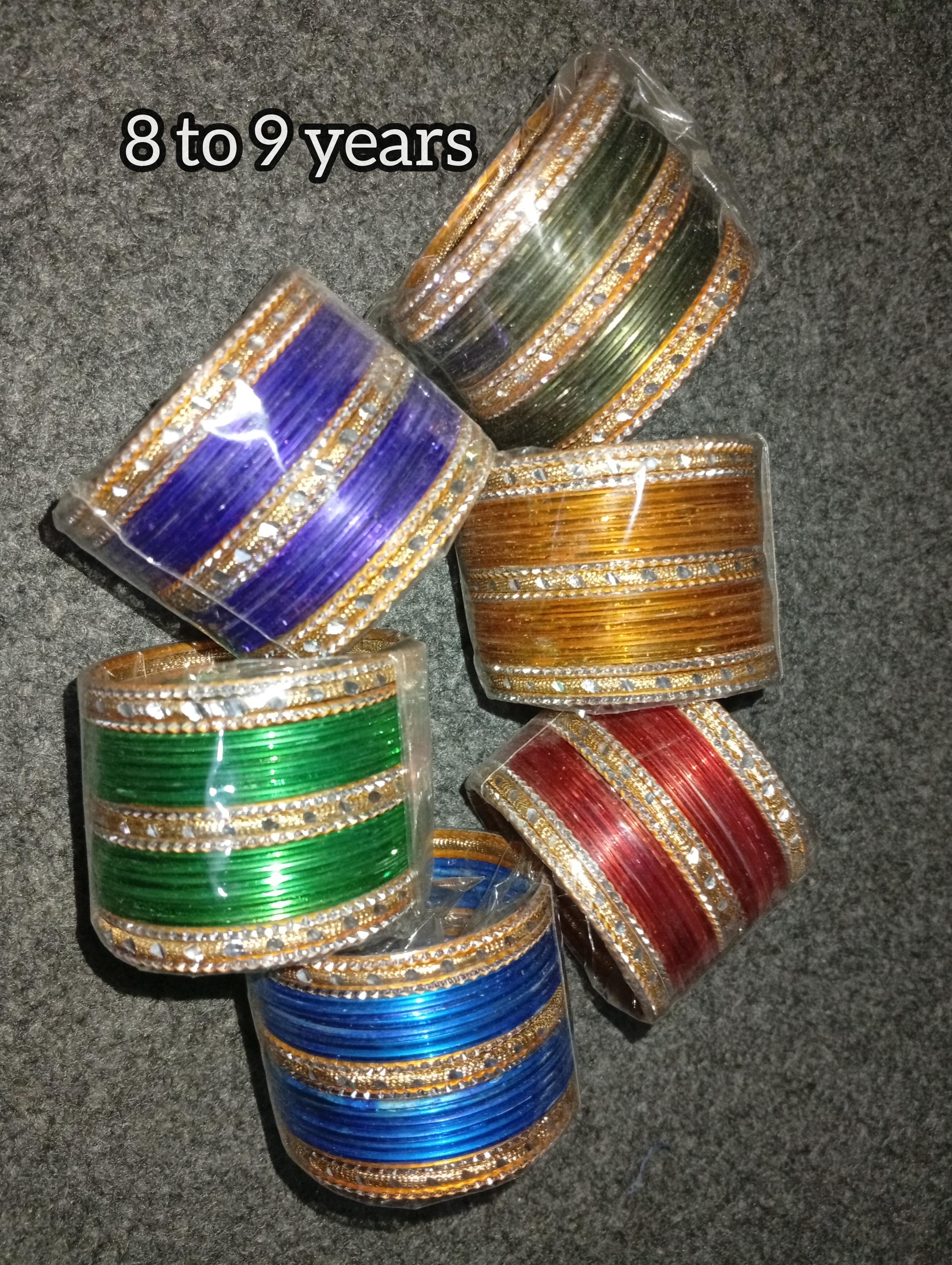 Pack of 39 Kids Metal Bangles Set: Pakistani Indian Churiyan - Diwali ...