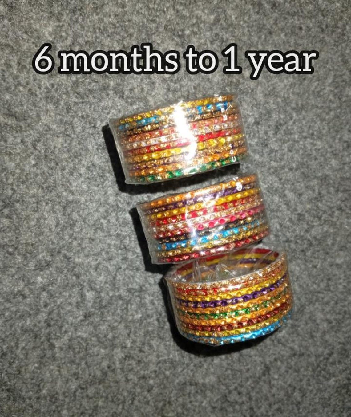 Pack of 39 Kids Metal Bangles Set: Pakistani Indian Churiyan - Diwali ...