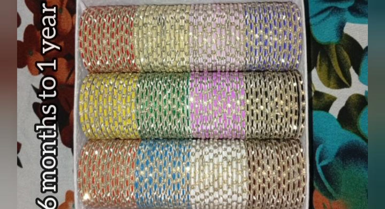 Pack of 39 Kids Metal Bangles Set: Pakistani Indian Churiyan - Diwali ...