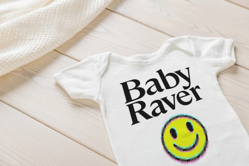 Acid House Festival Baby Romper 90s Inspired Rave Baby Clothes Babygrow ...