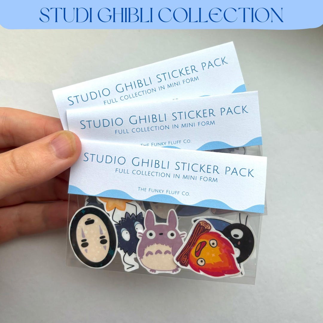 Studio Ghibli Mini Sticker Pack|studio Ghibli|totoro|calcifer|soot ...