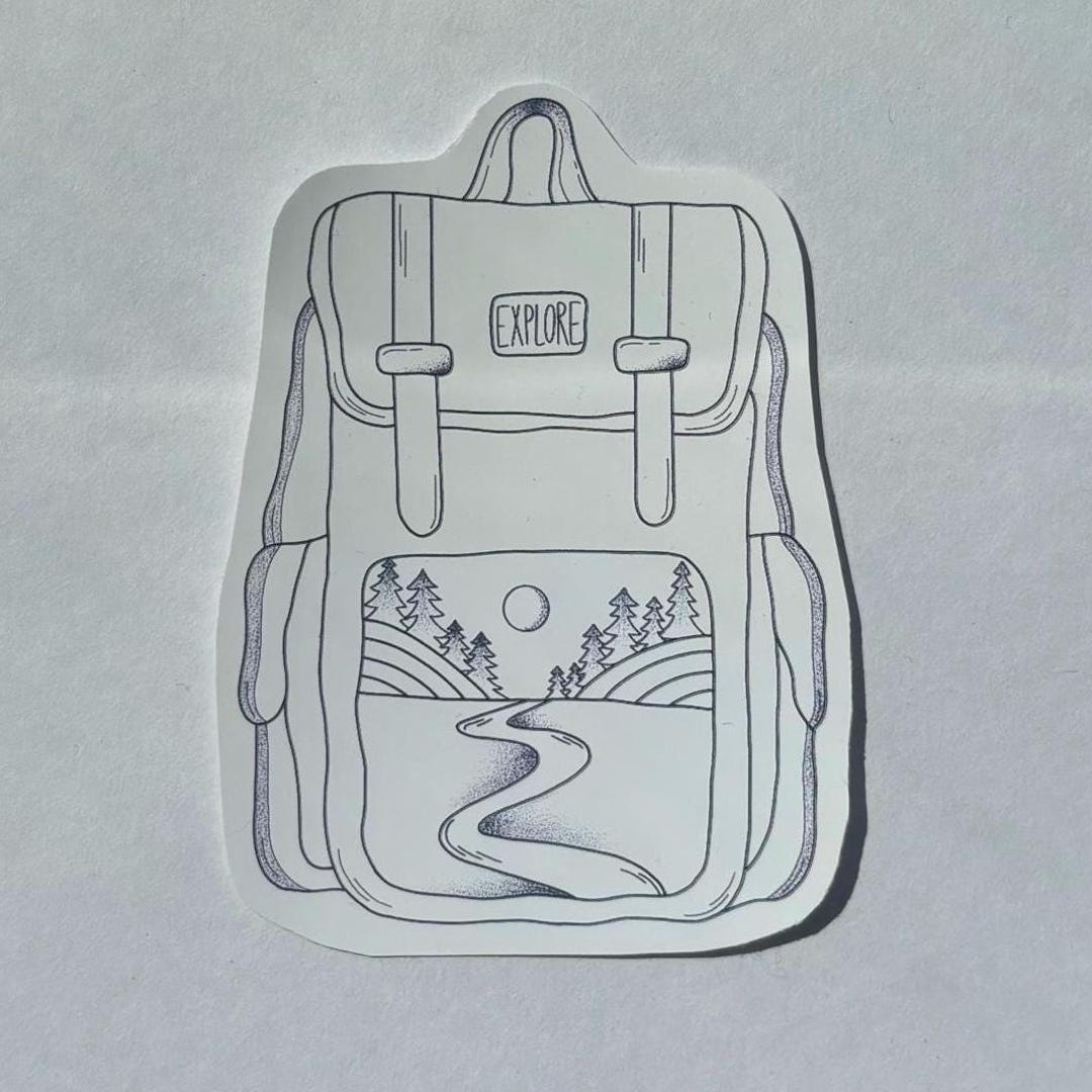 Explore Backpack Sticker ...
