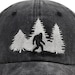 Embroidered Sasquatch Baseball Cap ,washed Dad Hat - Etsy