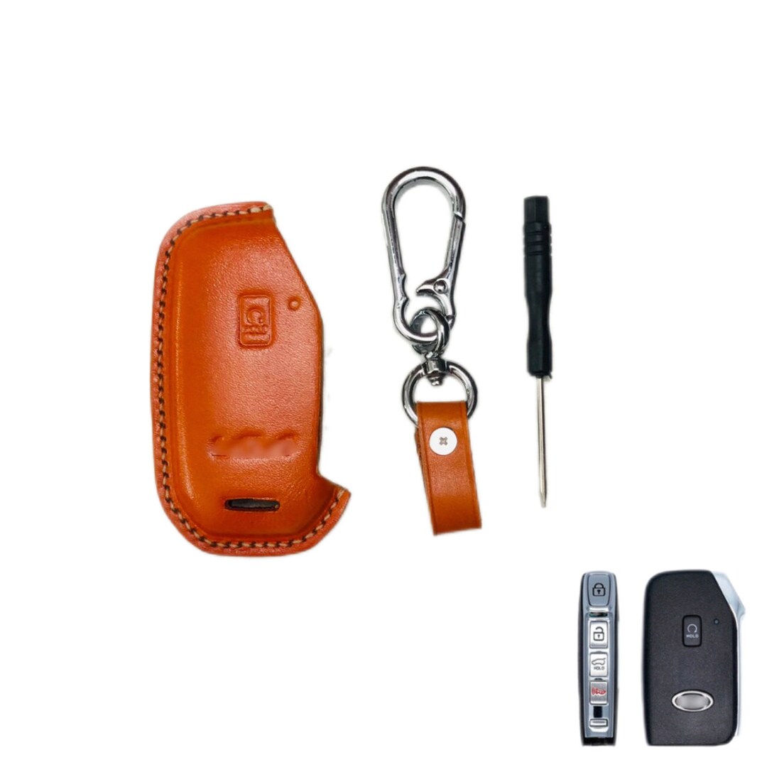 New Kia Motor Leather Key Fob Cover Multi Color Keychains Keyless ...