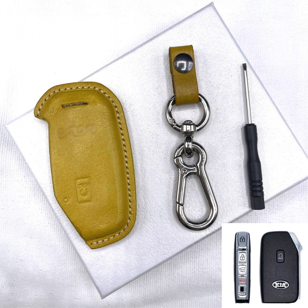 New Kia Motor Leather Key Fob Cover Multi Color Keychains - Etsy