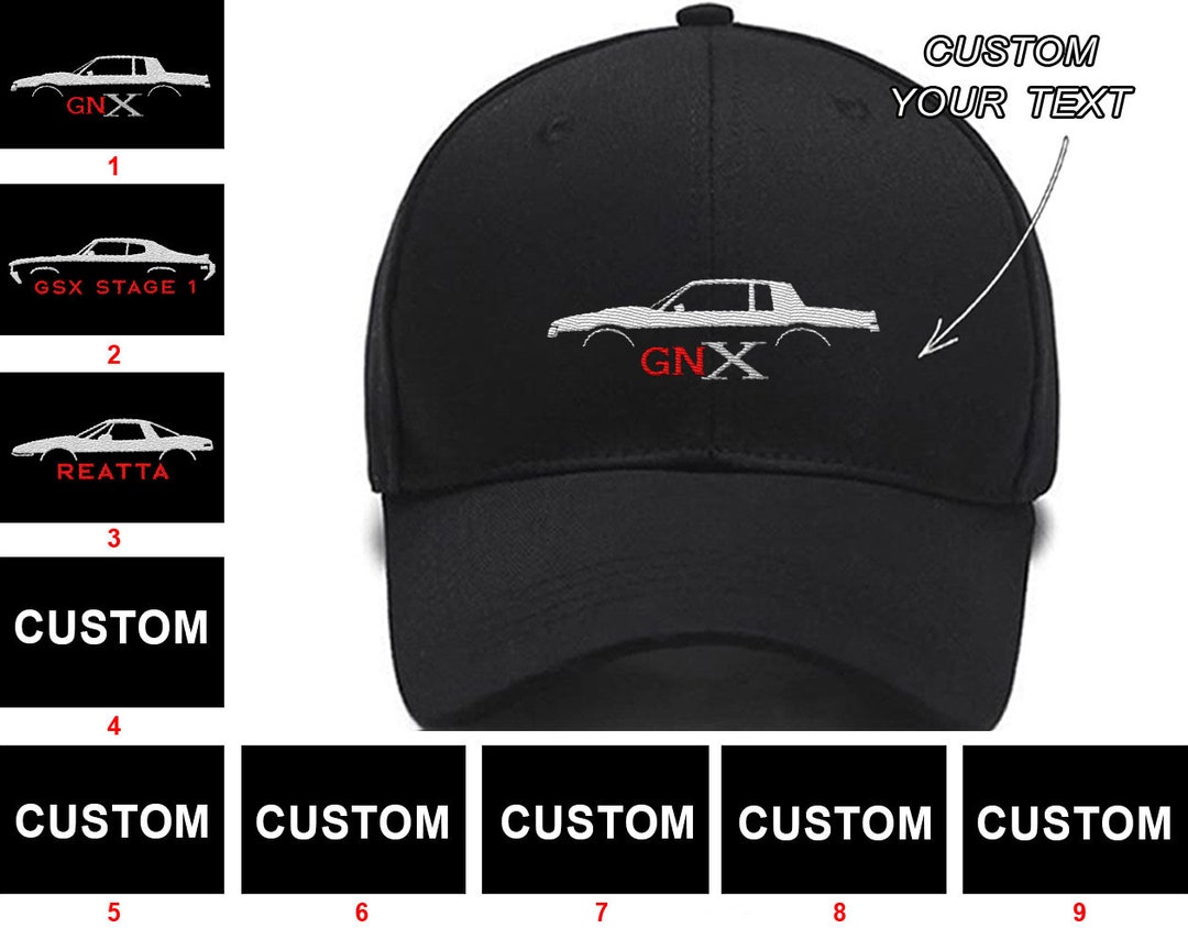 GNX Car GSX Stage 1 Reatta Collection Embroidered Hats Custom - Etsy