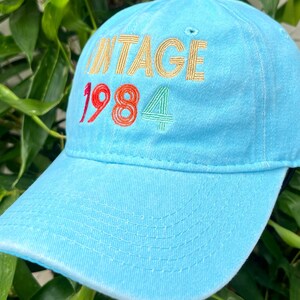 Custom Any Year Birthday Embroidered Vintage Hat, 40th Birthday Gift ...