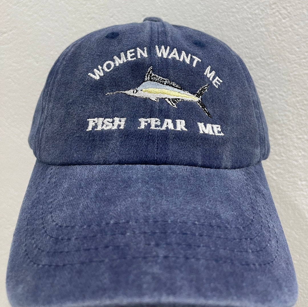 Embroiderd Fishing Hat, Embroider Hat for Fisherman,woman Want Me, Fish ...