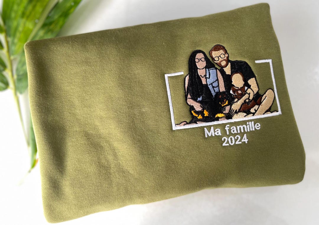 Family Shirts, Family Gifts, Custom Embroidered Photo Shirt, Custom ...
