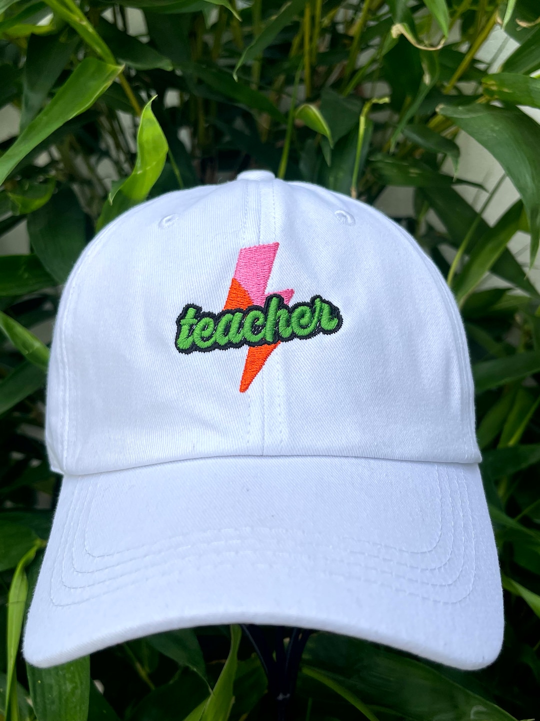 Teacher Embroidered Hat,teacher Hat,cute Teacher Hat,teacher Gift, Back ...