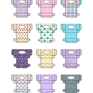 Printable Mini Tissue Box Templates – Digital Download - Etsy