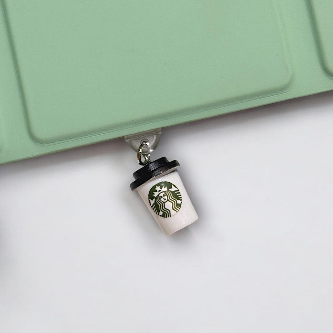 Starbucks Coffee Cup Dust Plug Charm - USB-C, Micro USB, Lightning Port ...
