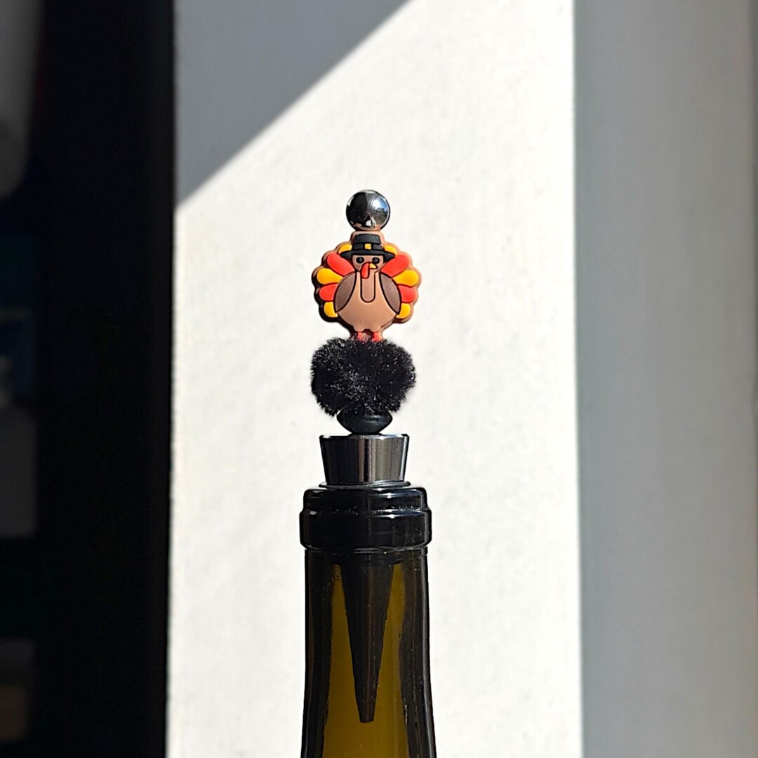 Fuzzy Pilgrim Turkey Wine Stopper - Etsy