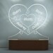 Custom Text Names Night Light Personalized Name LED Acrylic Table Lamp ...