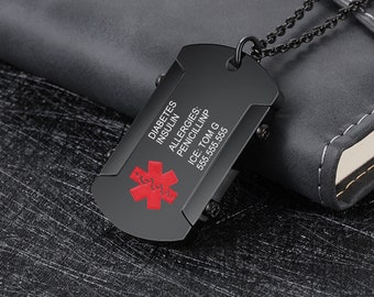 Medical Alert Necklace - Etsy