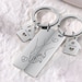 Set of 2 Home Couple Keychains Custom Matching Keyrings Keychain With ...