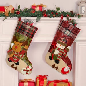 Personalized Family Christmas Stockings, 3D Christmas Stockings, 2025 ...