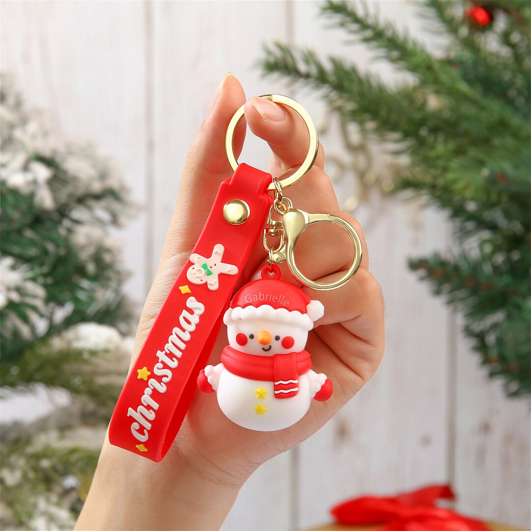 Custom Kids Name Christmas Keychain,engraved Family Name Keyring ...