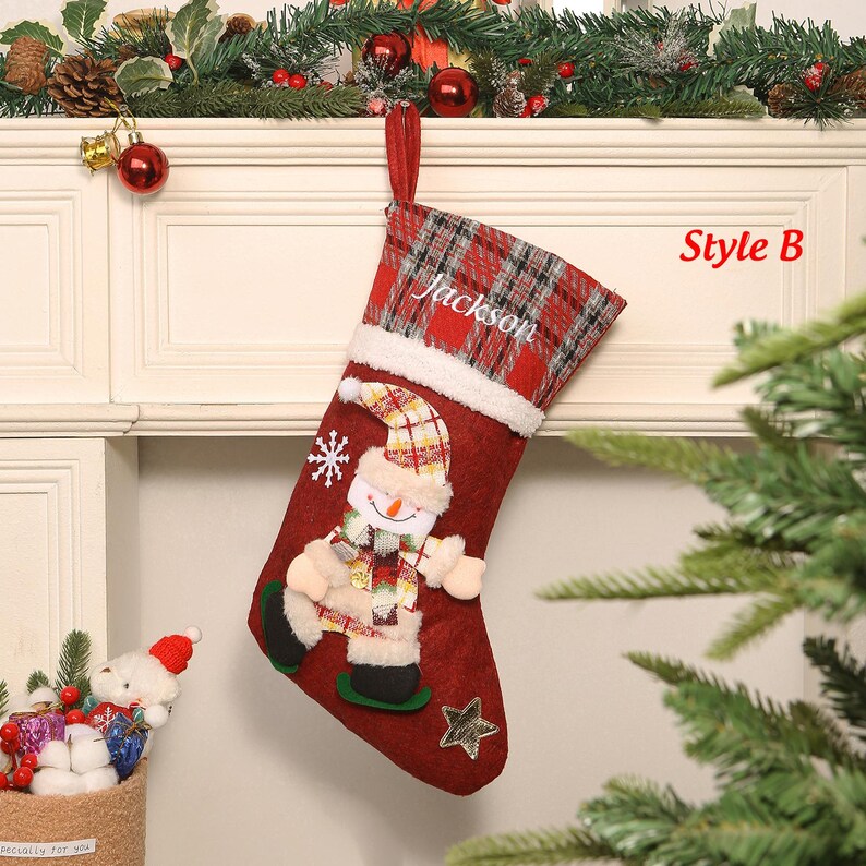 Christmas Stocking Gift, Personalized 3D Christmas Stocking With Name ...