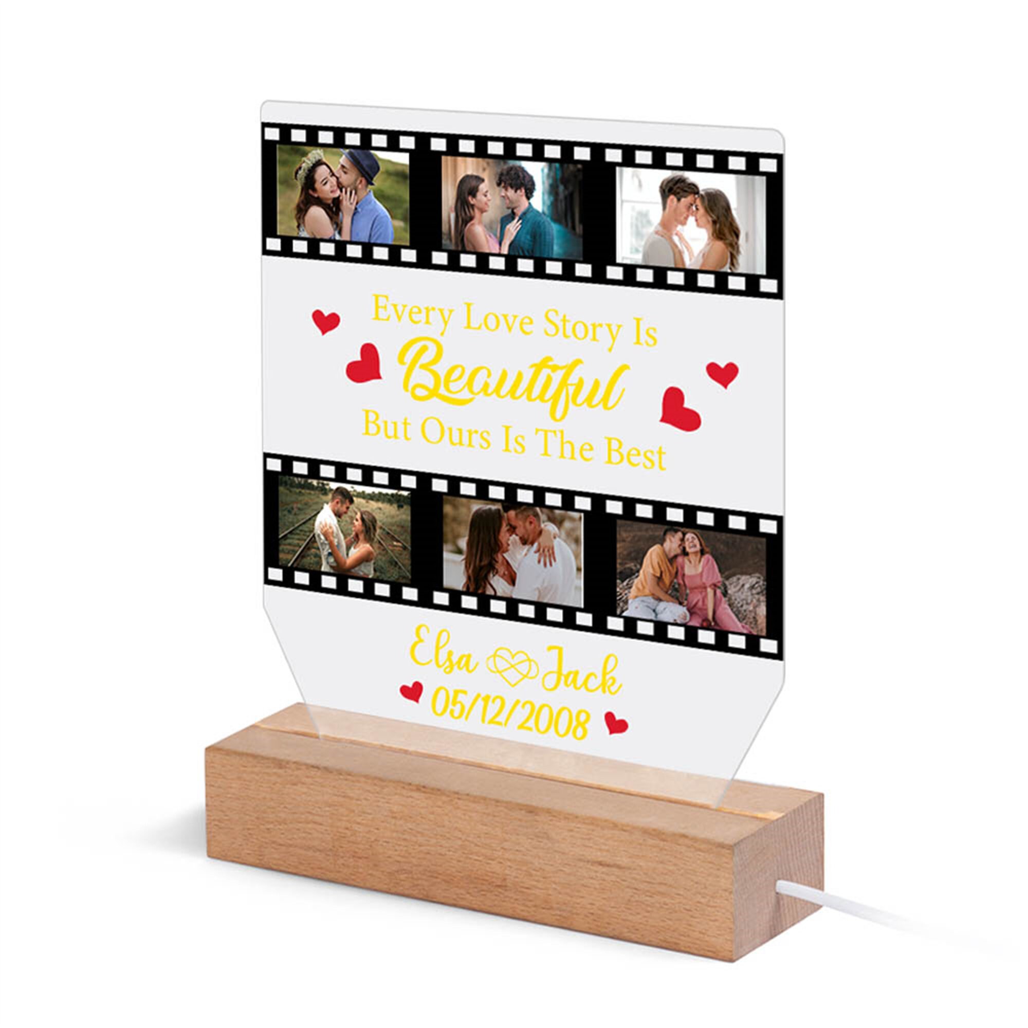 Personalized Night Light Custom Photo Led Lights Custom Lamp With Photo ...