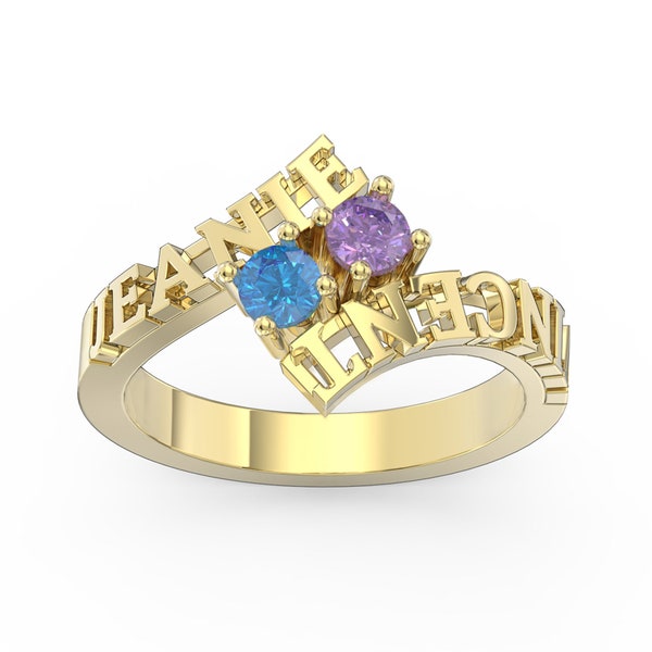 Girls Gold Birthstone Rings - Etsy
