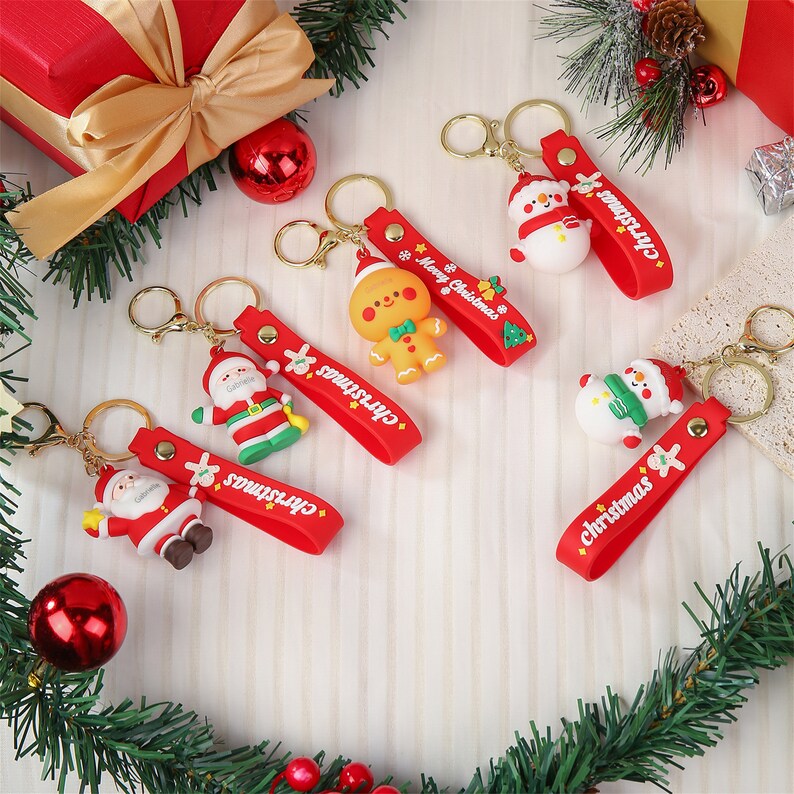 Custom Kids Name Christmas Keychain,engraved Family Name Keyring ...