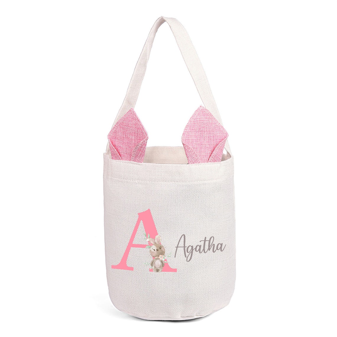 Custom Initials Name Easter Basket Personalized Gifts for Kids, for ...