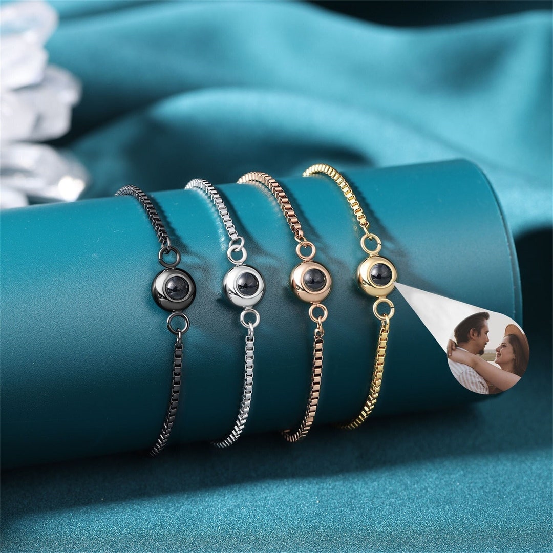Personalized Projection Photo Bracelet for Mom Memorial Picture ...