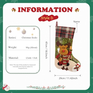 Personalized Family Christmas Stockings, 3D Christmas Stockings, 2025 ...