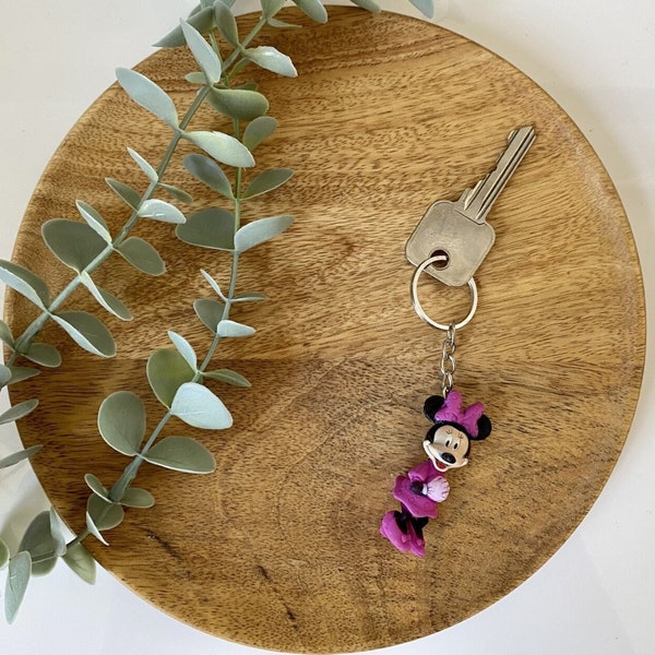 Minnie Mouse Key Ring - Etsy